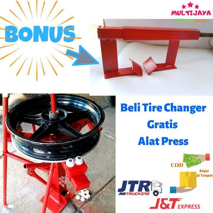 Alat Buka Pasang Ban Manual Tire Changer BONUS Alat Pres Ban Tubeles ...
