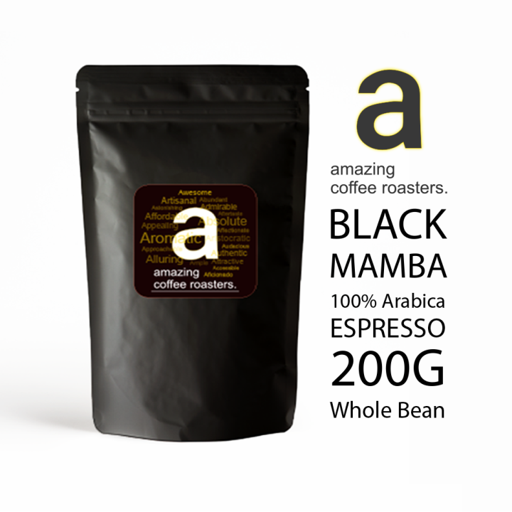 Dark Roast Coffee Bean 200g | Amazing Coffee | Black Mamba Blend | High ...
