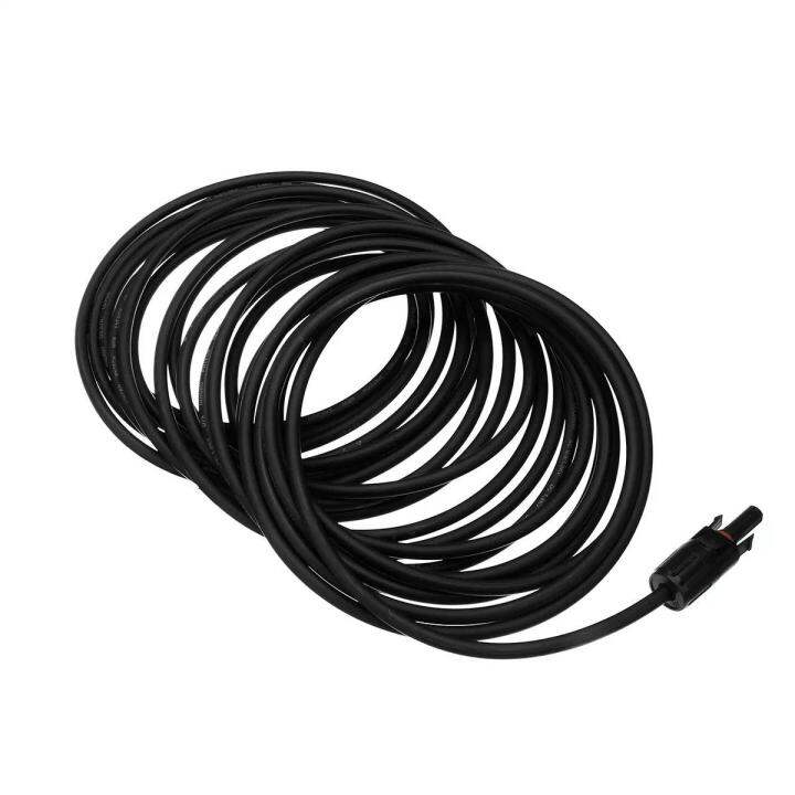 Pre-Cut 10 meter + MC4, Black Solar Cable 2.5mm2 (14AWG) Single-Core ...