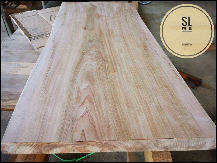 Surian Batu Hard Wood Live Edge Timber 2"inch(T) × 30"inch(W) = 5'feet ...