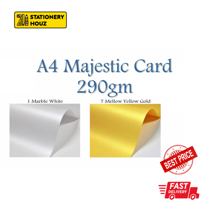 Stationery Houz A4 290gsm Majestic Card 5 shts / Double Side Shimmer ...