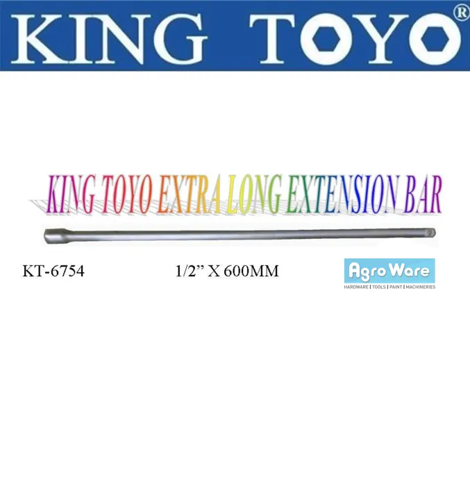KING TOYO Extra Long Extension Bar 1/2* X 600 MM | Lazada