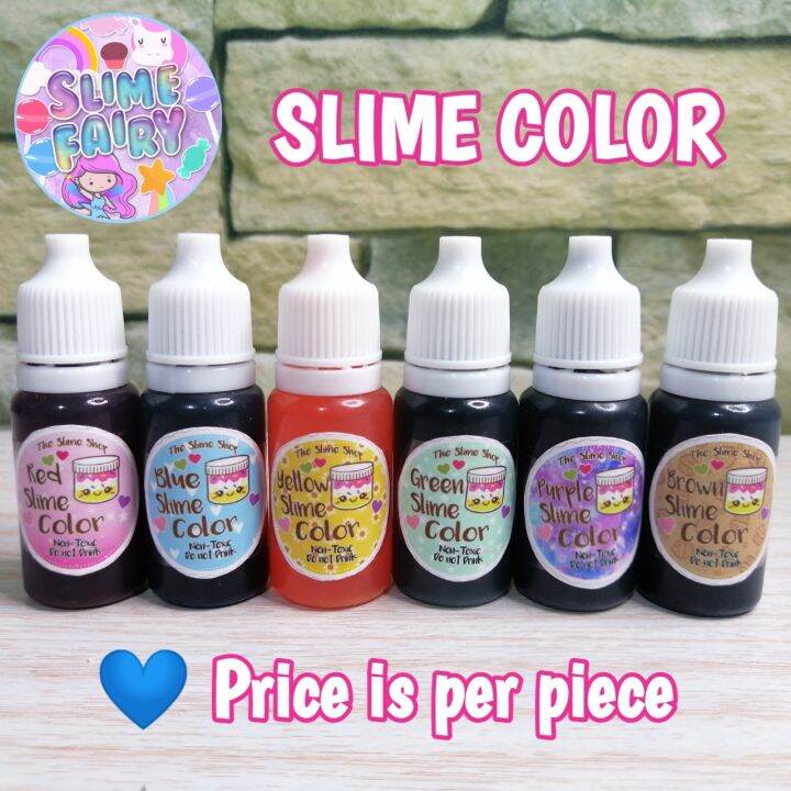 Color For Slime (Available in Red, Blue, Yellow, Green, Purple, Brown ...