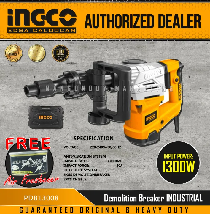 INGCO Demolition Breaker 1300w (PDB13008) with FREE Mountain Pine ...