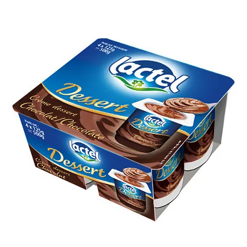 Lactel Nature Dessert Chocolate Yoghurt 125g x 4 | Lazada PH