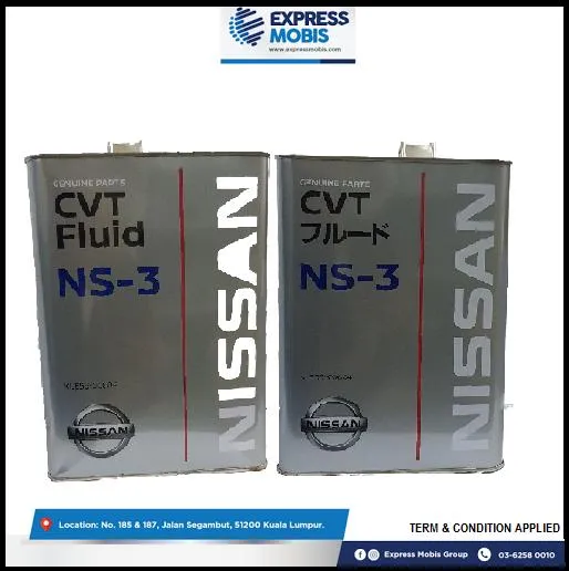 NISSAN GENUINE NS-3 CVT TRANSMISSION FLUID 4L (KLE53-00004) | Lazada