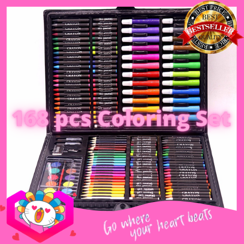 168 PCS Kids Super Mega ART Coloring Set | Lazada PH