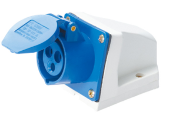 SFE SF-113 16A 3PIN AC220V IP44 BLUE WALL MOUNTED SOCKET | Lazada