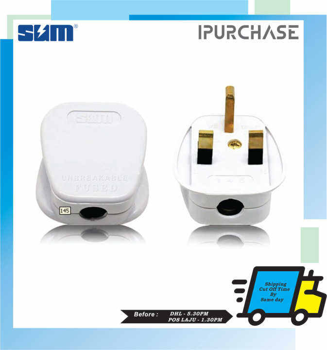 SUM 148 13A SIRIM 3 PIN PLUG TOP | Lazada