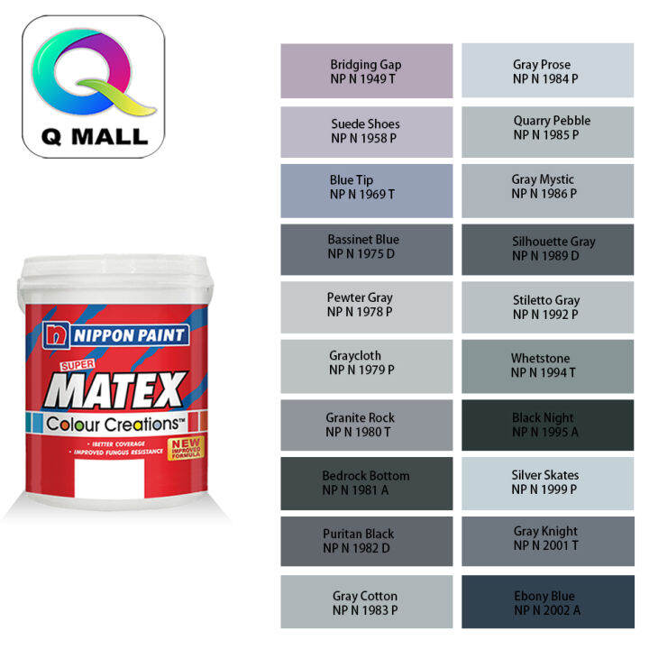 (1949-2002) 5L Nippon Paint Interior Super Matex Classic Neutral ...