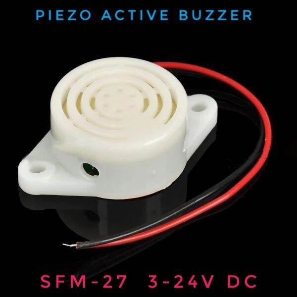 Piezo Active Buzzer 3-24V DC SFM-27 Contonous Sound Alarm Bell Buzer | Lazada Indonesia