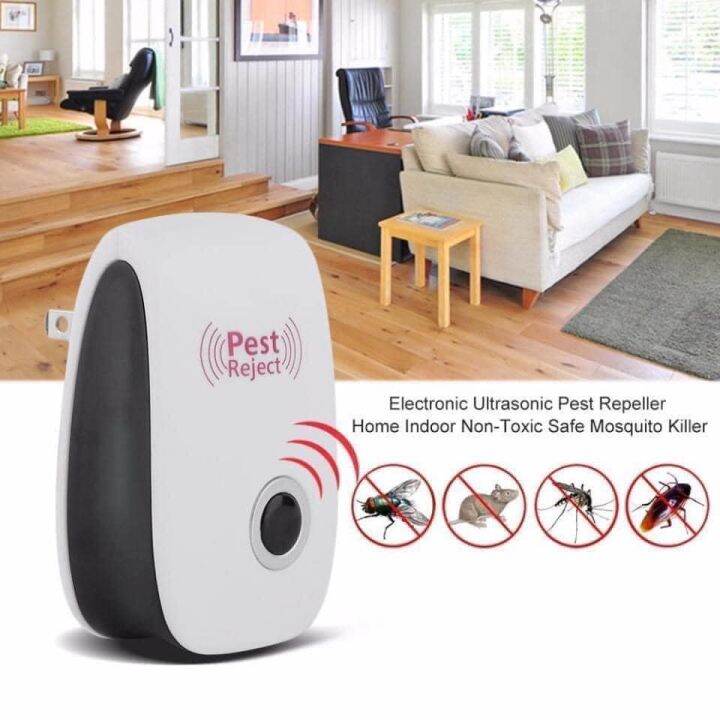 Electric Ultrasonic Mouse Repeller Insect Cockroach Trap Pest Control ...
