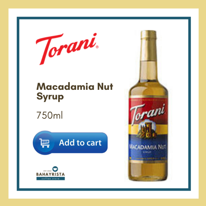 Torani Macadamia Nut Syrup 750ml | Lazada PH