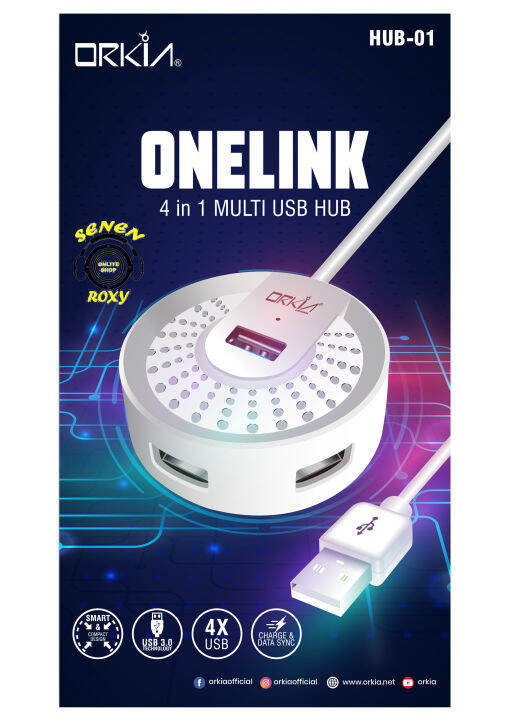 ORKIA ONELINK 4 IN 1 MULTI USB HUB HUB-01 | Lazada Indonesia