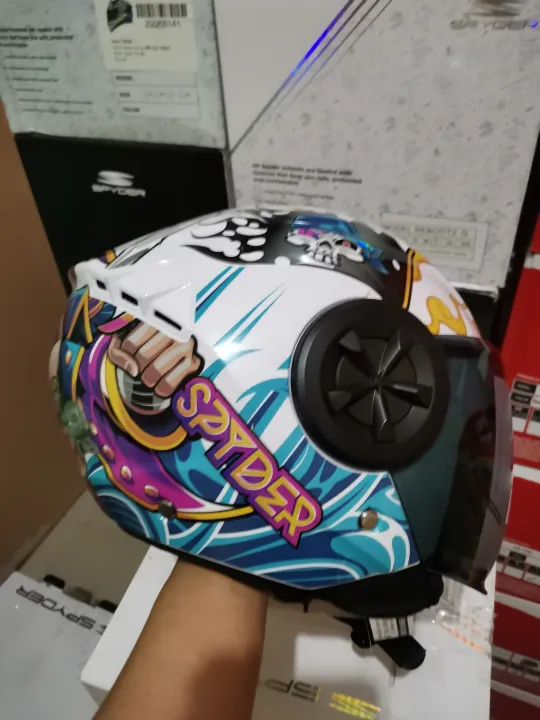 Spyder Reboot 2 Corsair White Pink half face Helmet | Lazada PH