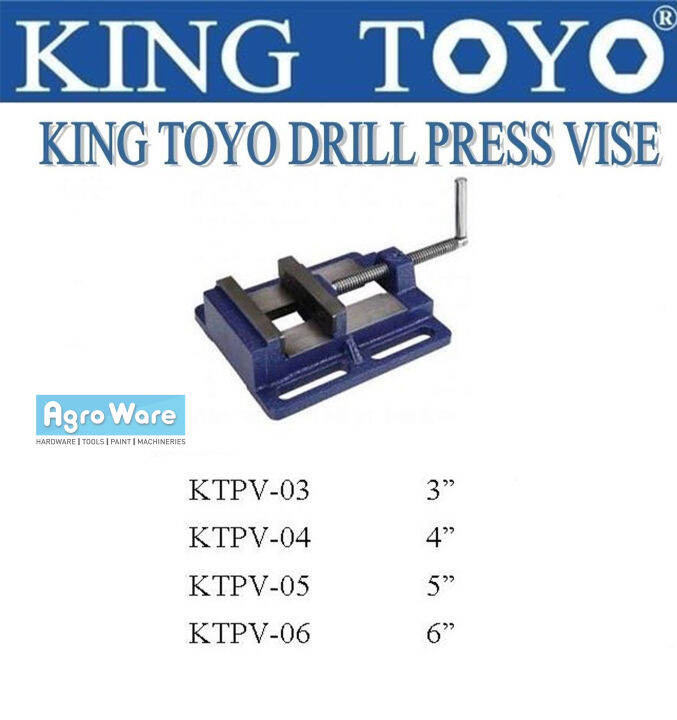 KING TOYO Drill Press Vise 3* - 6* | Lazada