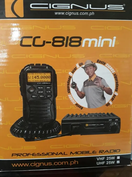 Cignus CG-818 Mini Base Radio 25 Watts VHF 136-174 MHz | Lazada PH