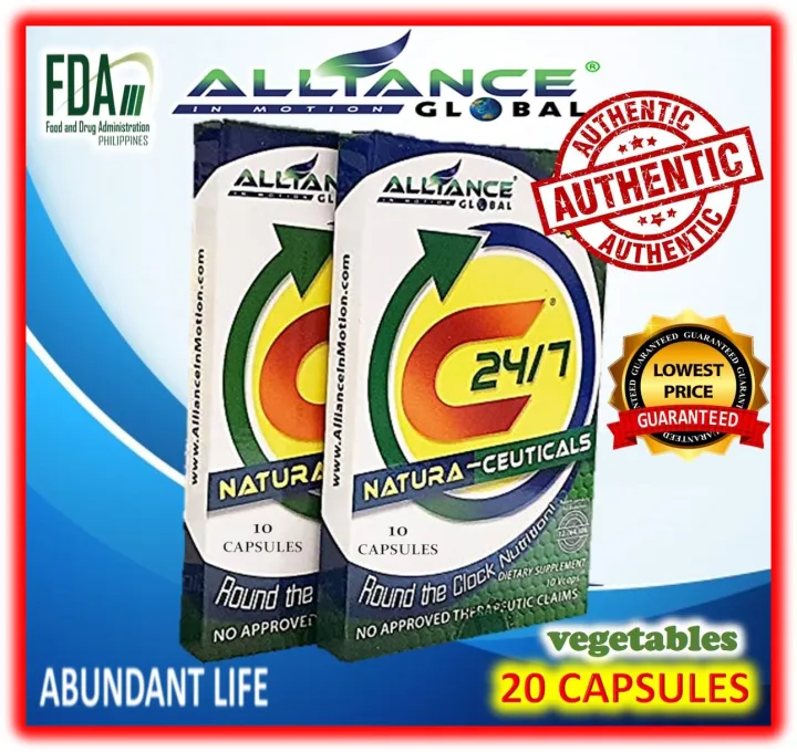 C247 NATURA-CEUTICALS FOOD SUPPLEMENTS 20 CAPSULES AUTHENTIC SOLD BY ABUNDANT LIFE | Lazada PH