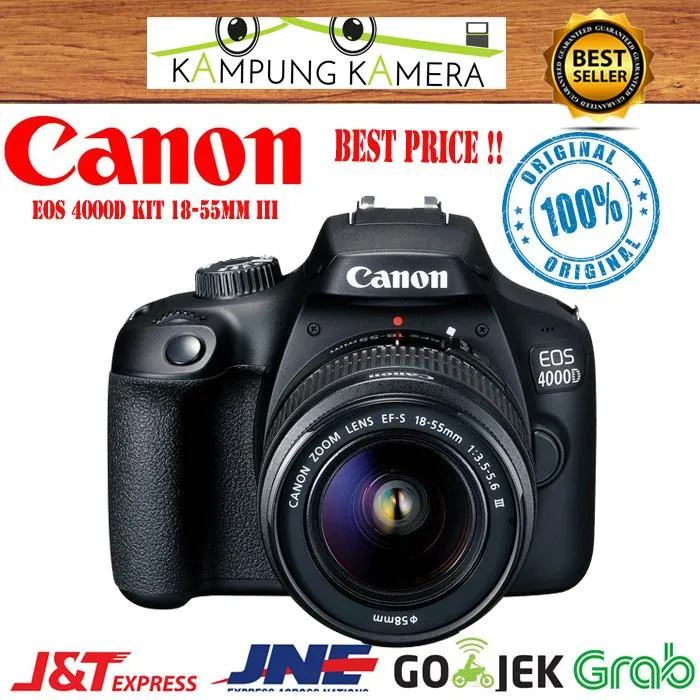 CANON EOS 4000D KIT 18-55MM III ORIGINAL !!! | Lazada Indonesia