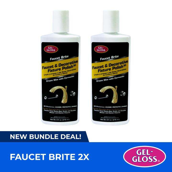 Gel-Gloss Faucet Brite Faucet and Decorative Fixture Polish Set of 2 ...