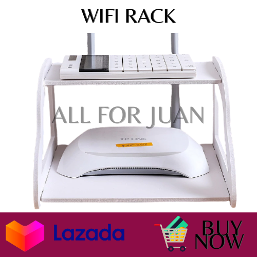 Storage Rack Display Holder Double Floating Wall Mount Shelf Wood Desk ...