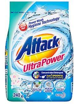 Attack Powder Detergent Ultra Power 240g | Lazada