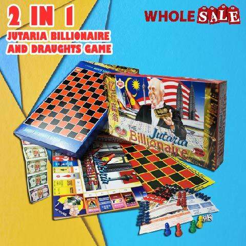 2 in 1 Jutaria Billionaire and Draughts Board Game Classic Fun ...