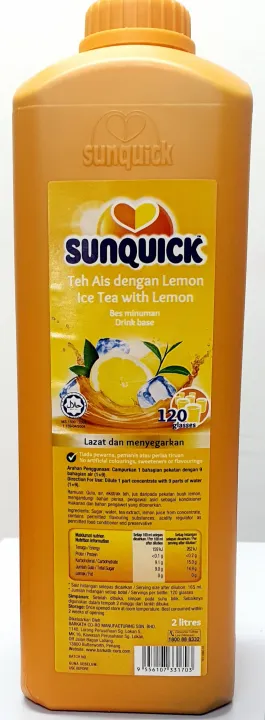 SUNQUICK Fruit Drink Base (Ice Tea with Lemon) | Lazada