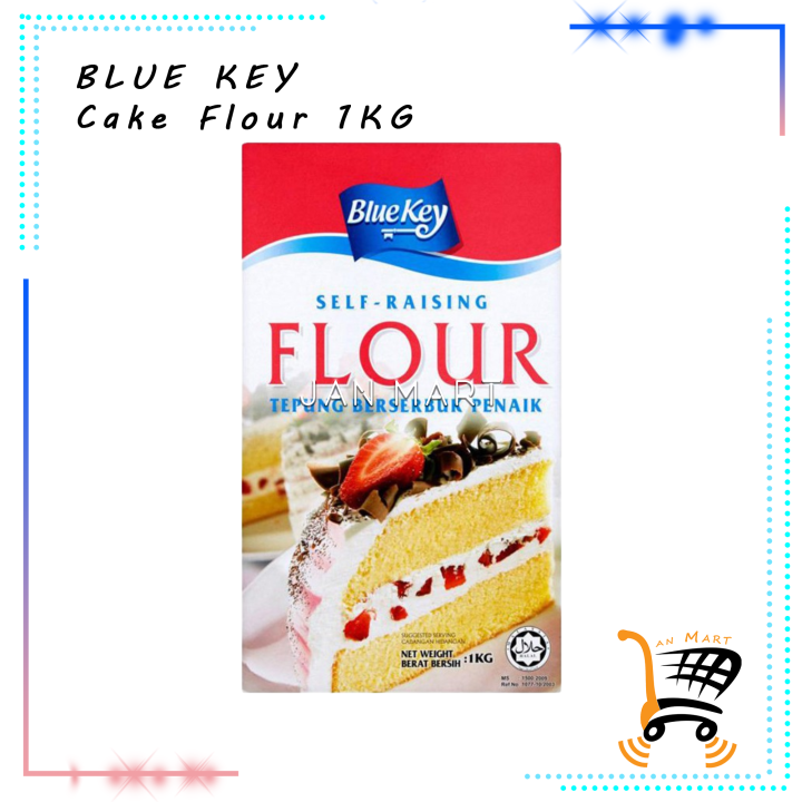 BLUE KEY Self Raising Flour Tepung Kek Naik Sendiri 1KG | Lazada