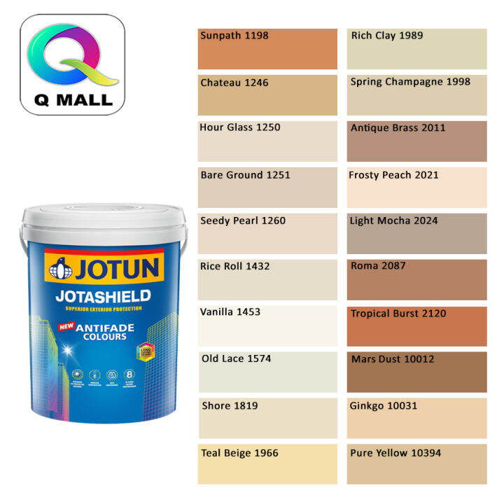 (1198-10394) 15L Jotun Jotashield Antifade Colours Exterior Paint Part ...