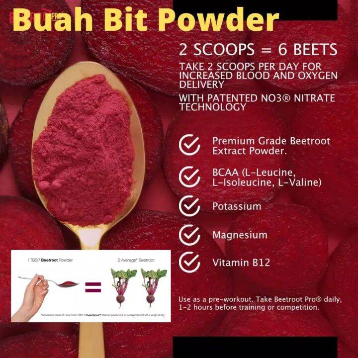 Serbuk Buah Bit Merah Untuk Kesehatan Dan Masker Wajah Beetroot Praktis ...