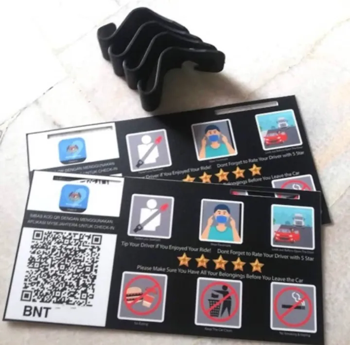 Ehailing Driver Sign / E-hailing Rating Sticker | Lazada