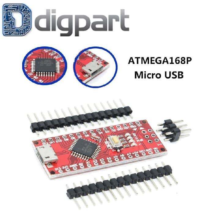Arduino Nano Micro USB V3 v3.0 ATMEGA168P Merah CH340 USB driver 16Mhz | Lazada Indonesia