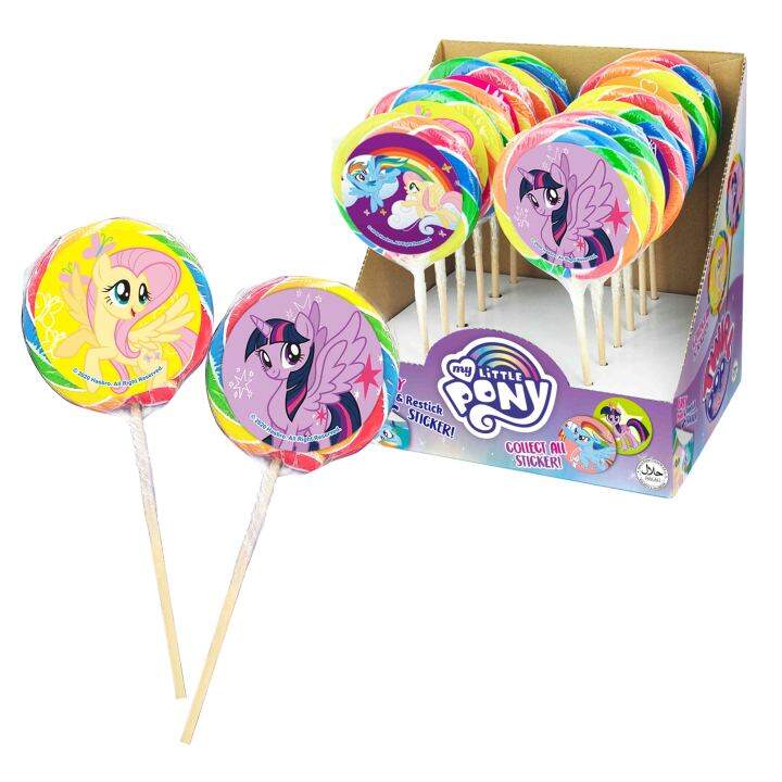 MY LITTLE PONY TWIRL POP CANDY WITH STICKER 60G (12PCS) | Lazada