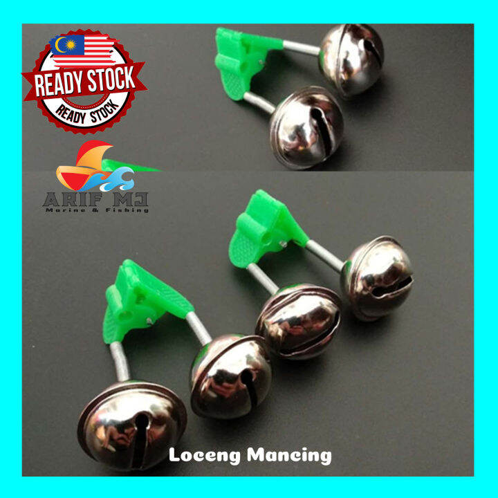 Loceng Joran Mancing 2 dual twist bell sea pole large fishing alarm ...