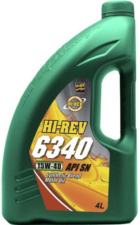 HI-REV ENGINE OIL 15W-40 API SN SYNTHETIC BLEND MOTOR OIL | Lazada