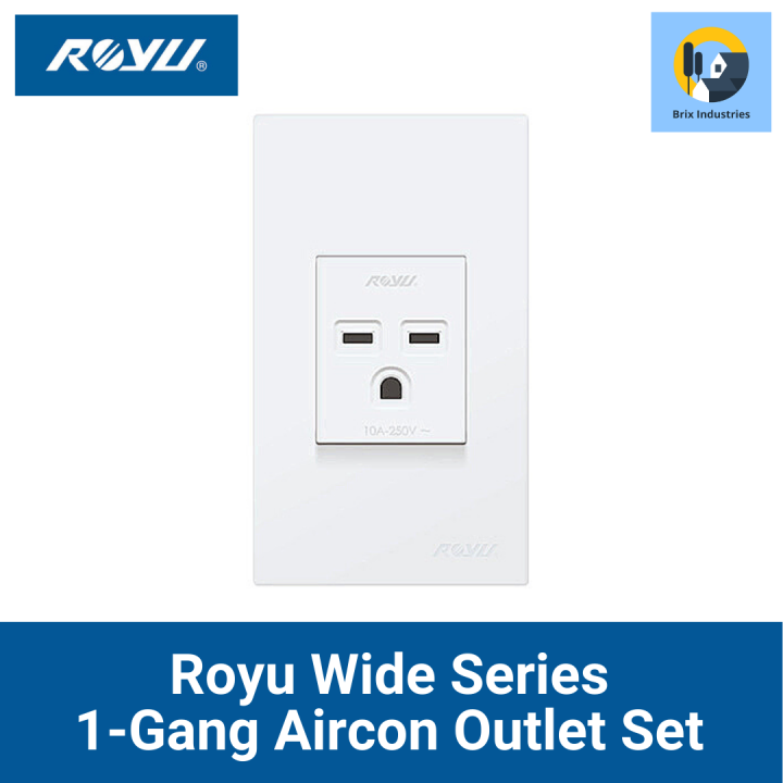 Royu Wide Series 1 Gang Aircon Outlet Set WD901 | Lazada PH