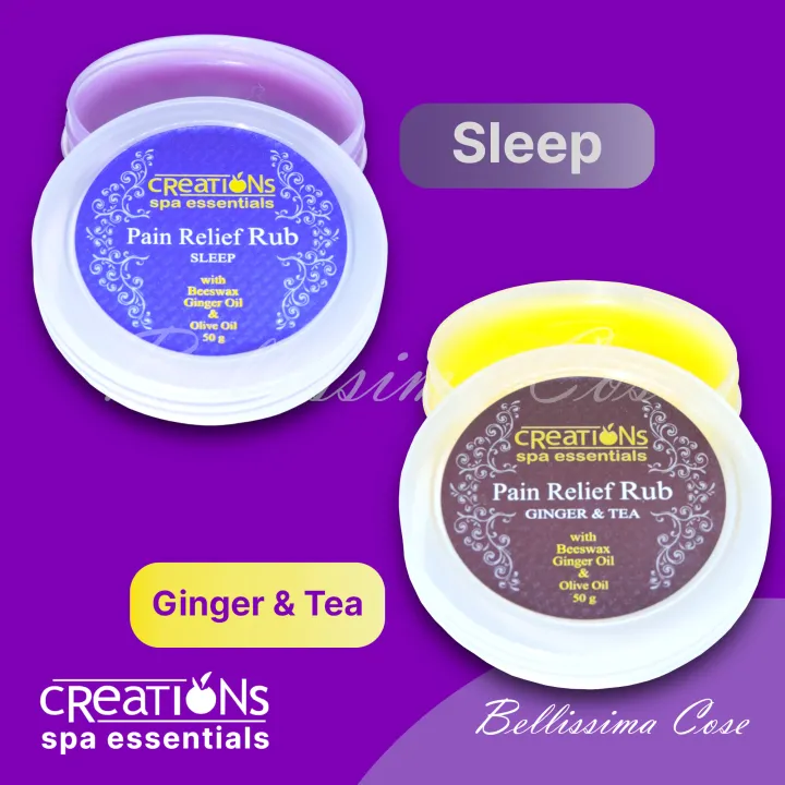 Creations Spa Essentials Pain Relief Rub - 2 PCS. (Sleep and Ginger ...