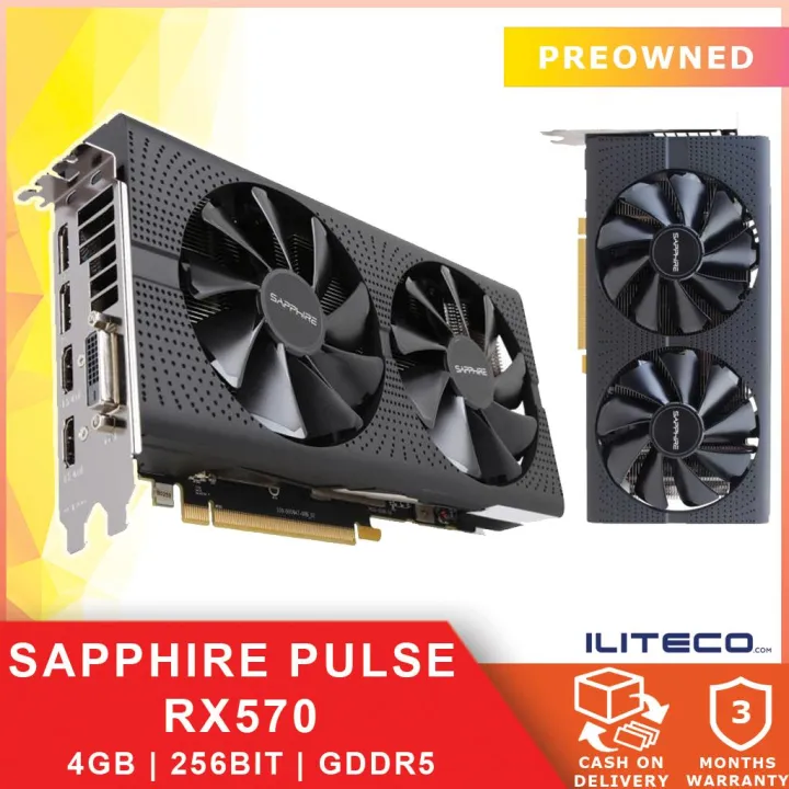 SAPPHIRE PULSE RX570 4GB 256BIT GDDR5 with BACKPLATE Stock BIOS for ...