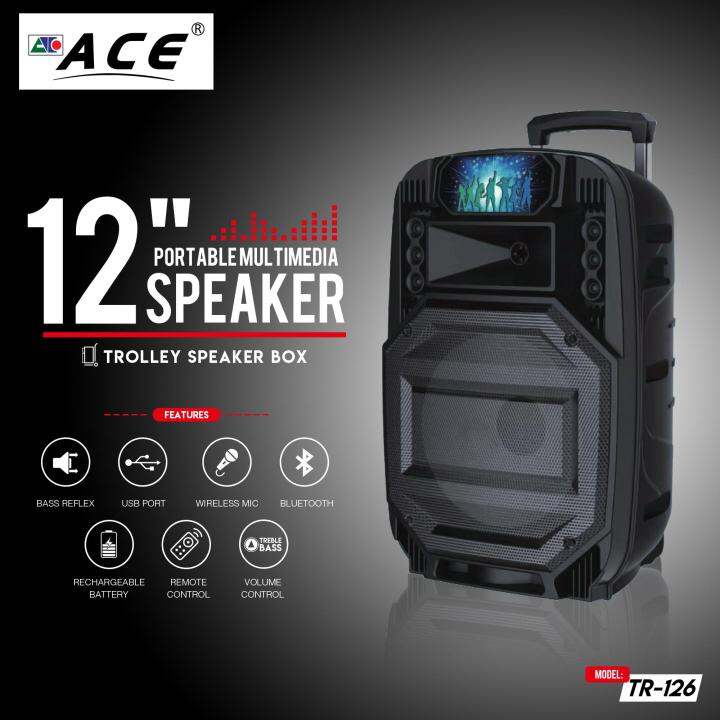 ACE TROLLEY SPEAKER (TR-126) | Lazada PH