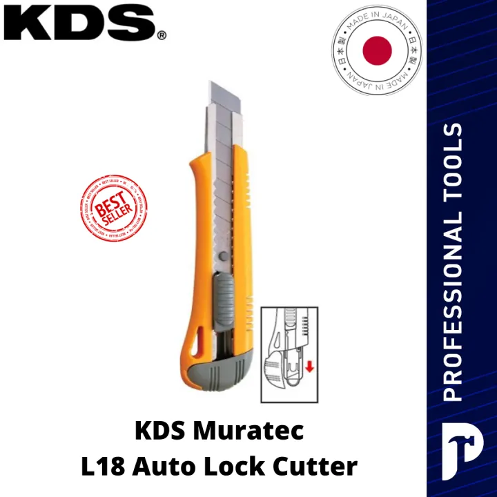 KDS Blade Cutter Knife L18 Auto Lock (heavy duty) | Lazada