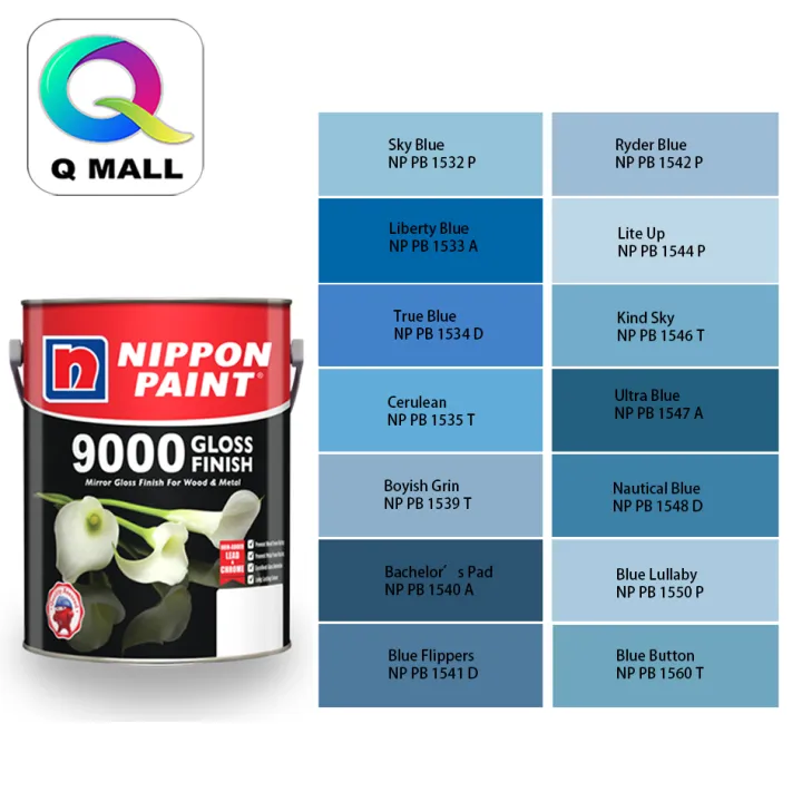 (1532-1560) 1L Nippon Paint 9000 Gloss Finish Wood & Metal Magical ...