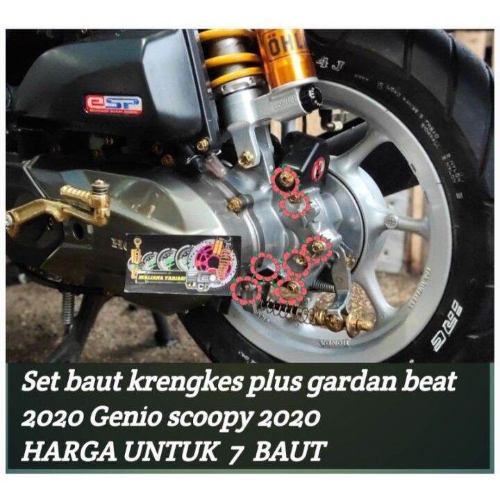 Set baut probolt krengkes gardan beat scoopy 2020-2021 original heng ...