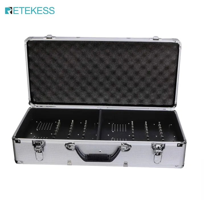 Retekess tt006 ระบบไกด์นำเที่ยวแบบพกพากรณีการชาร์จแบบพกพา 64 ช่องกล่อง ...