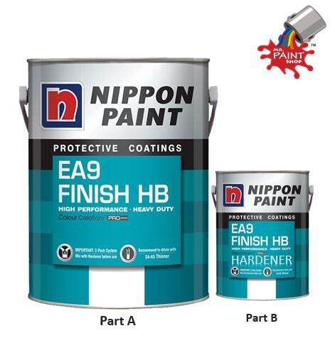 5L SET NIPPON EA9 FINISH HB EPOXY (+ HARDENER) - RAL7016 ANTHRACITE ...