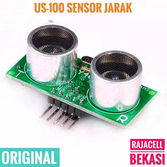US-100 Sensor Jarak Ultrasonic Range Meter ultrasonik sensor Arduino ...