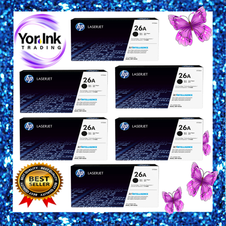 HP 26A Black Original LaserJet Toner Cartridge, CF226A Set of 6 | Lazada PH