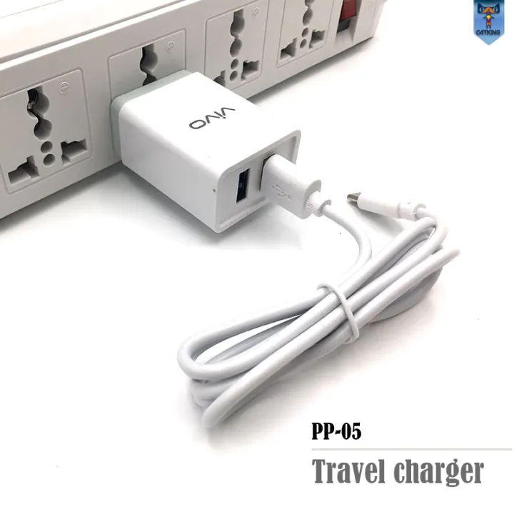 VIVO OPPO Samsung 2 in 1 travel fast charging 2.4A charger set pp05 with micro usb cable | Lazada PH