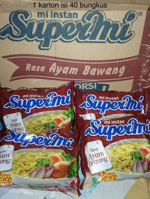 Mie Supermie Rasa Ayam Bawang 1 dus isi 40 pcs | Lazada Indonesia