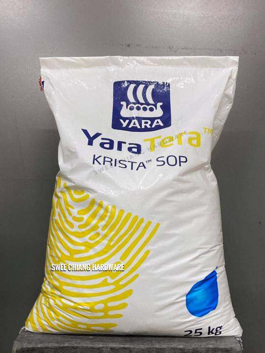 YaraTera KRISTA SOP 25kg Fully Water Soluble Potassium Sulphate EC ...